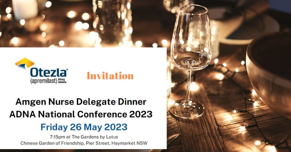 Invitation: Amgen Nurse Delegate Dinner ADNA National Conference 2023 ...